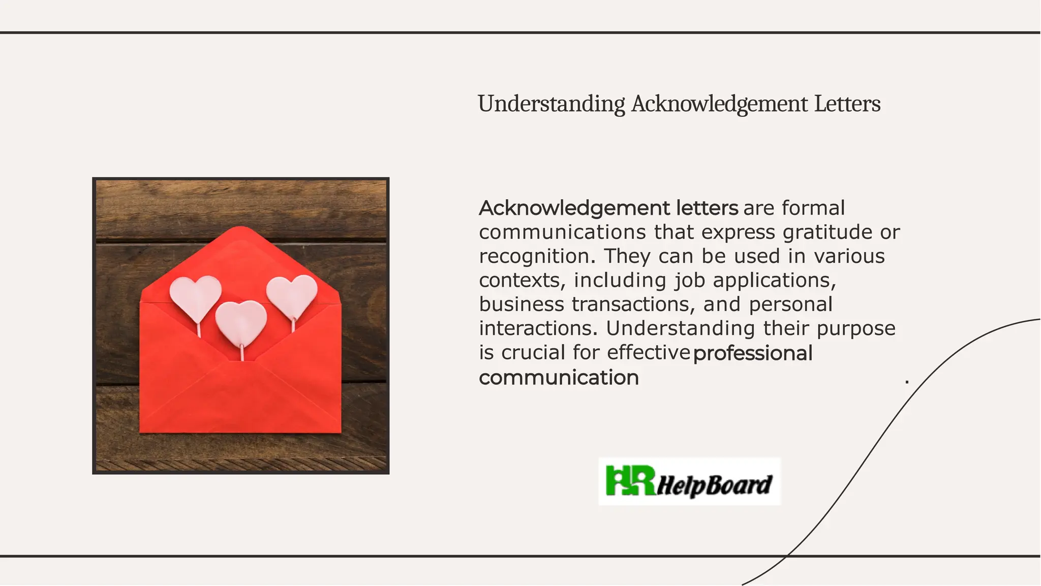 Sample Acknowledgement, Acknowledgement Letter | PPTX