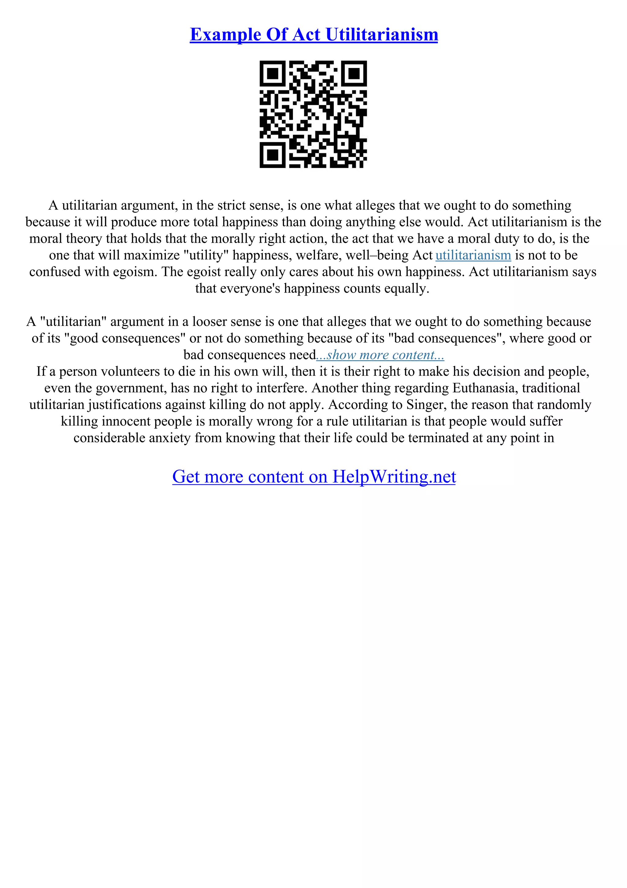 Sample Act Essay | PDF