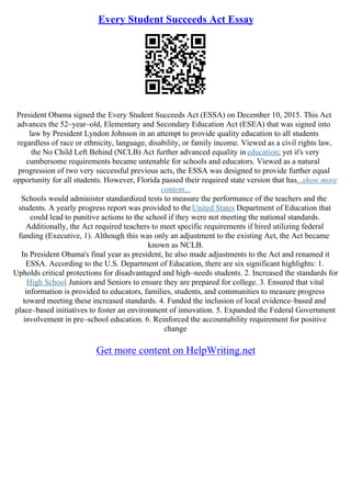 Sample Act Essay | PDF