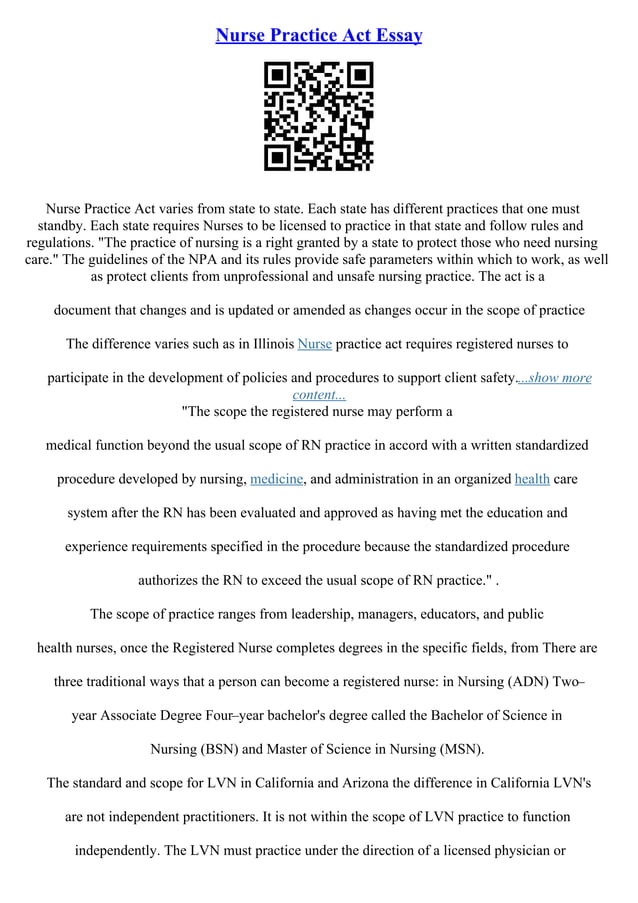 Sample Act Essay | PDF