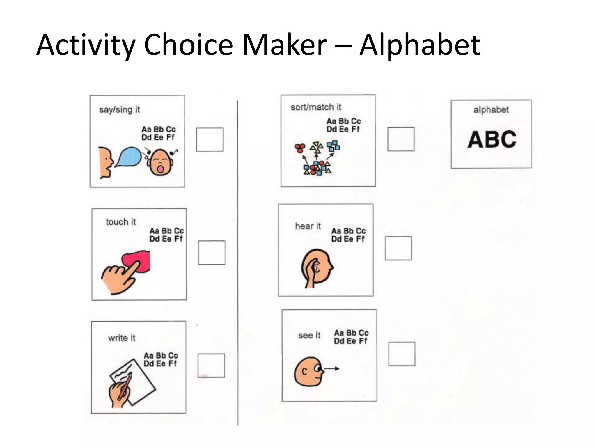 Sample activity choice maker | PPTX