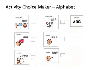 Sample activity choice maker | PPTX