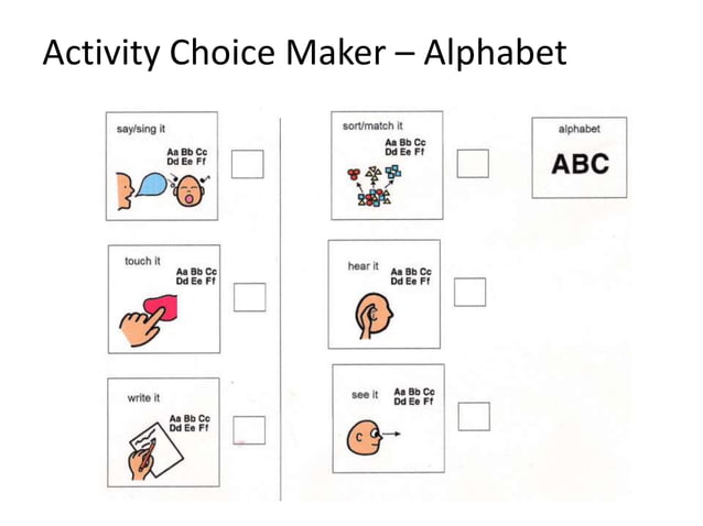 Sample activity choice maker | PPTX