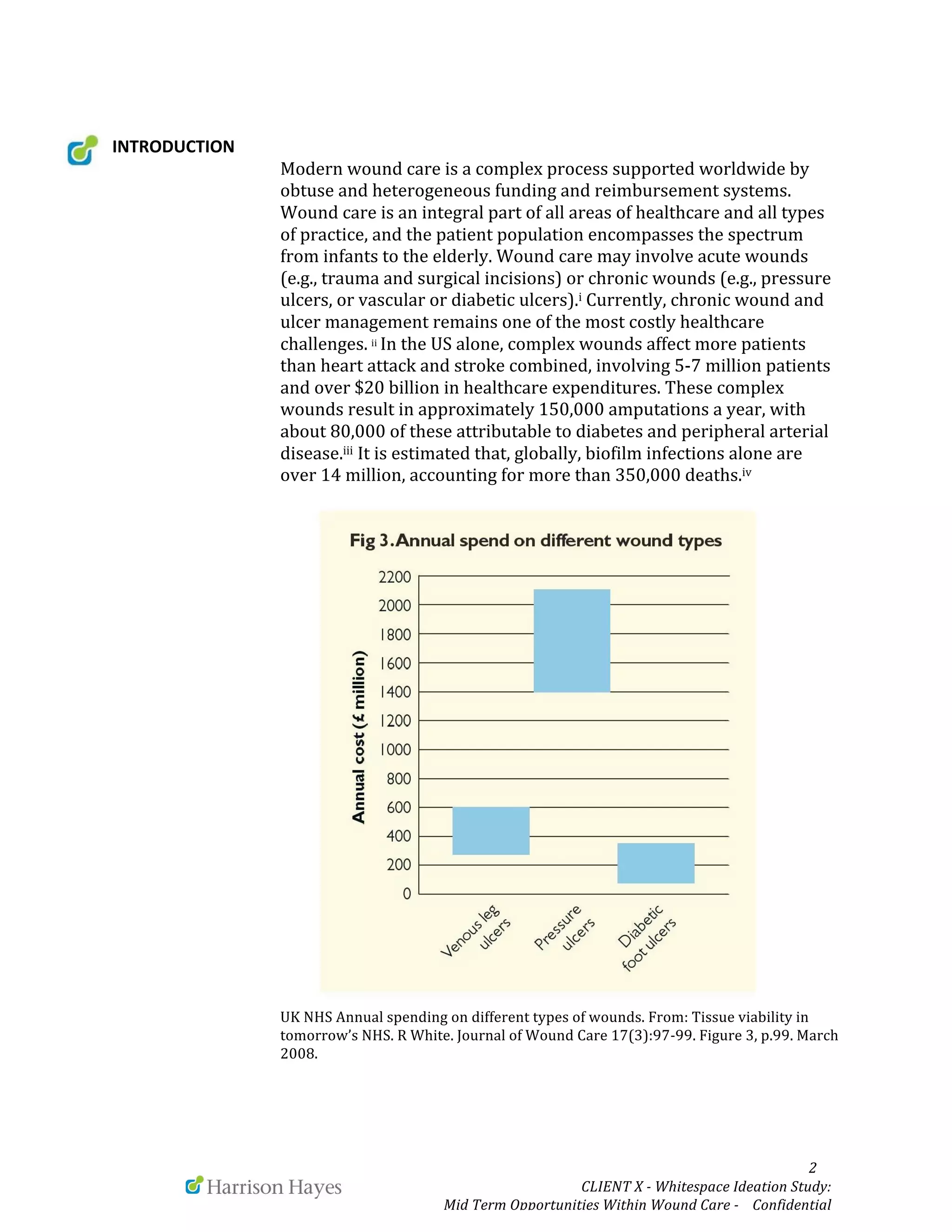 Sample advanced wound care market landscape proposal | PDF