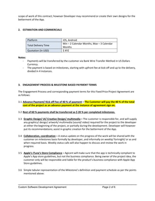 Agreement sample between iPhone App Developers and customers (startups ...