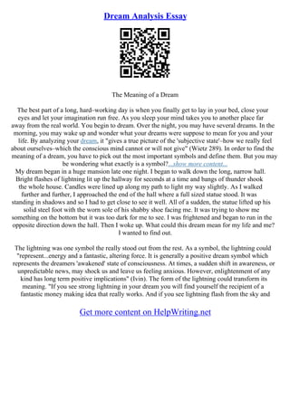 Sample Analysis Essay | PDF