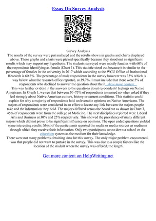 Sample Analysis Essay | PDF