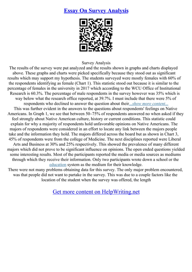 Sample Analysis Essay | PDF