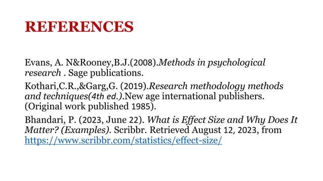 Sample and effect size | PPT
