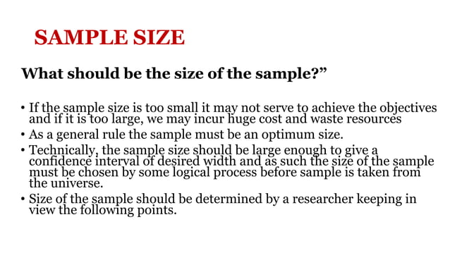 Sample and effect size | PPT