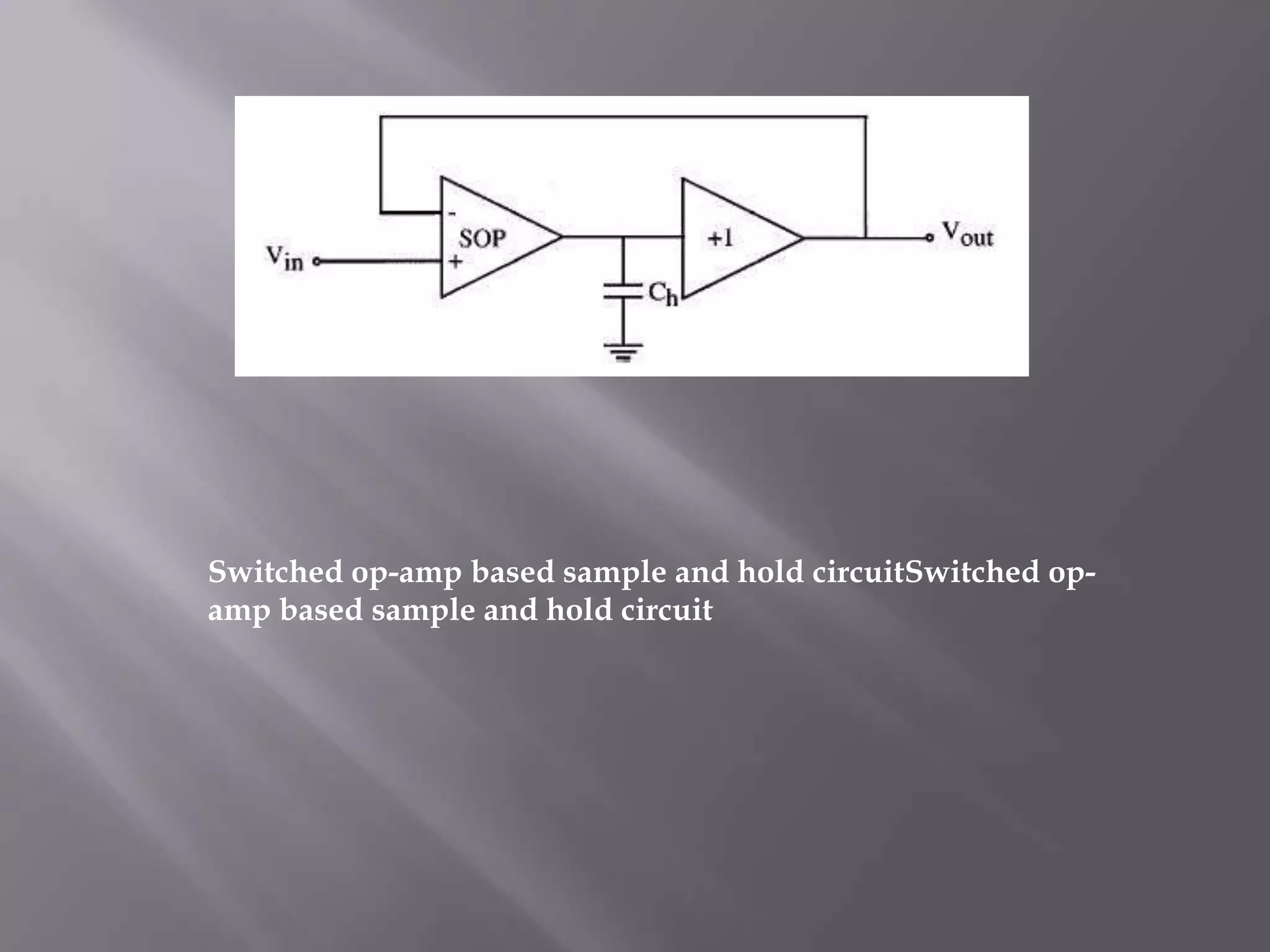 Sample and hold circuit | PPTX
