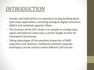Sample and hold circuit | PPTX