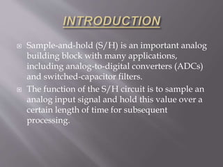 Sample and hold instru | PPT