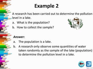 Sample and population | PPTX