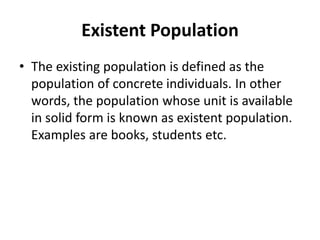 Sample and Population in Research - Meaning, Examples and Types | PPT