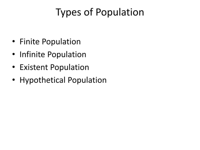 Sample and Population in Research - Meaning, Examples and Types | PPT