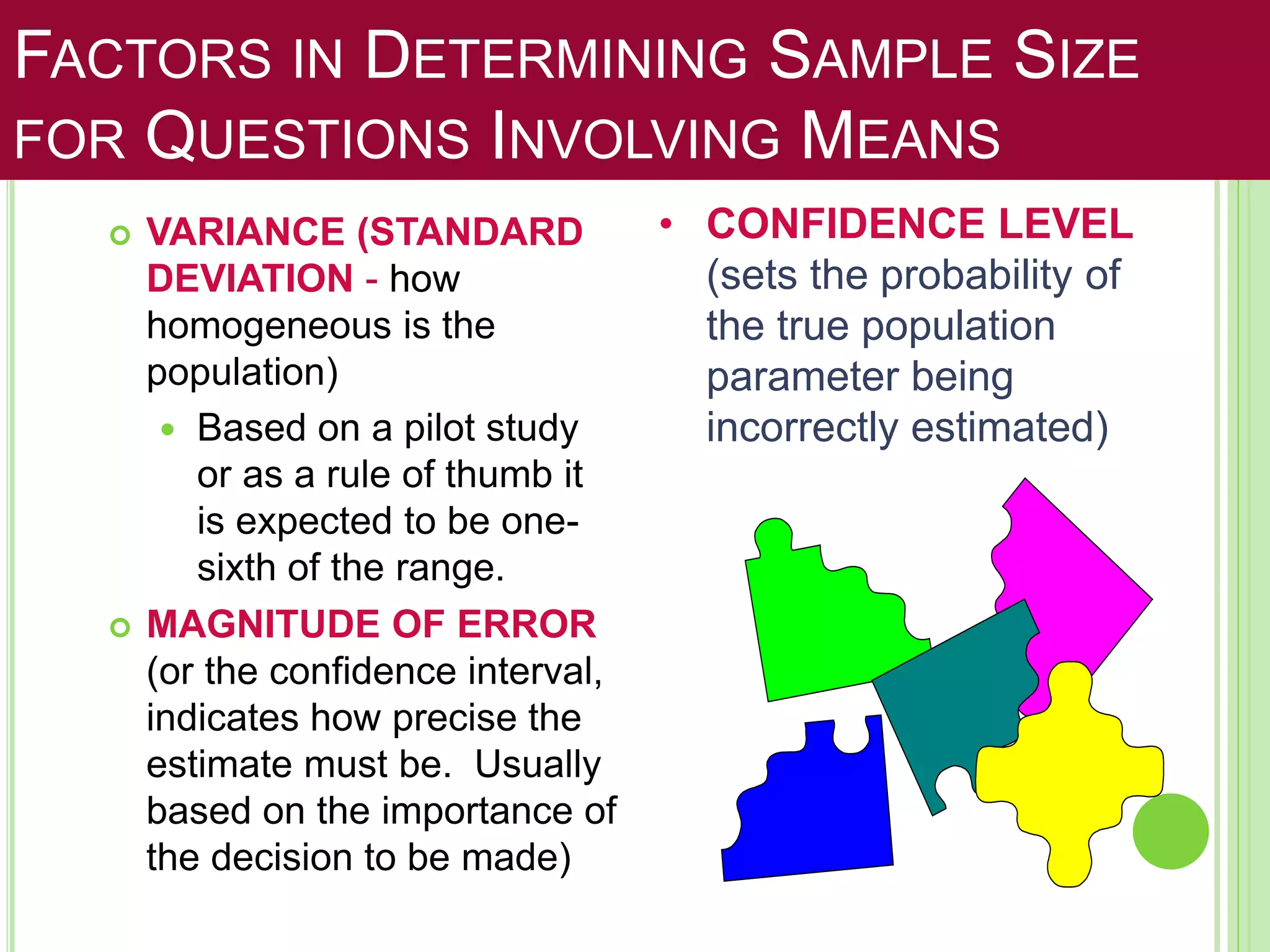 Sample and sample size | PPTX