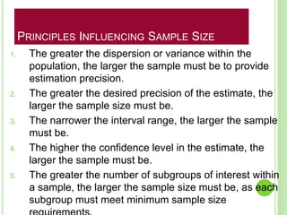 Sample and sample size | PPTX