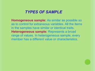 Sample and sample size | PPTX