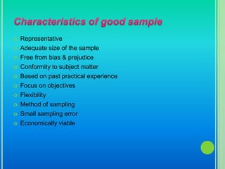 Sample and sample size | PPTX