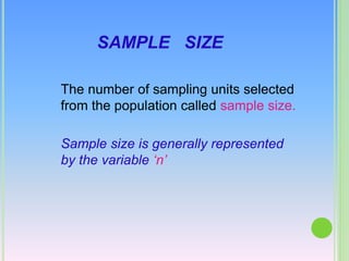 Sample and sample size | PPTX