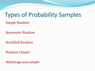 Sample and sample technique | PPTX