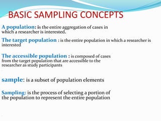 Sample and sample technique | PPTX