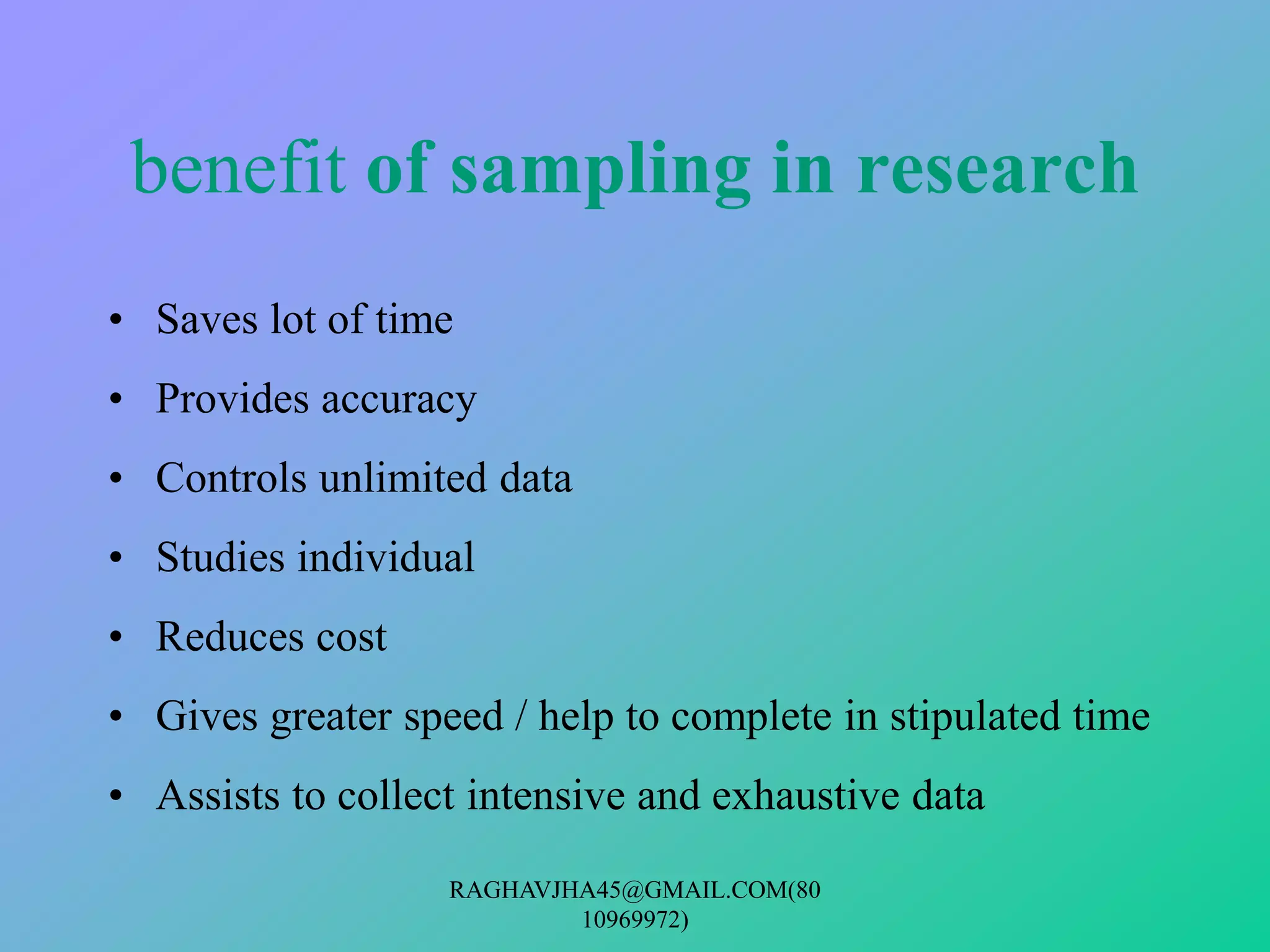 Sample and sampling design | PPT | Free Download