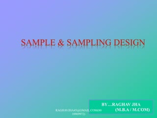 Sample and sampling design | PPT