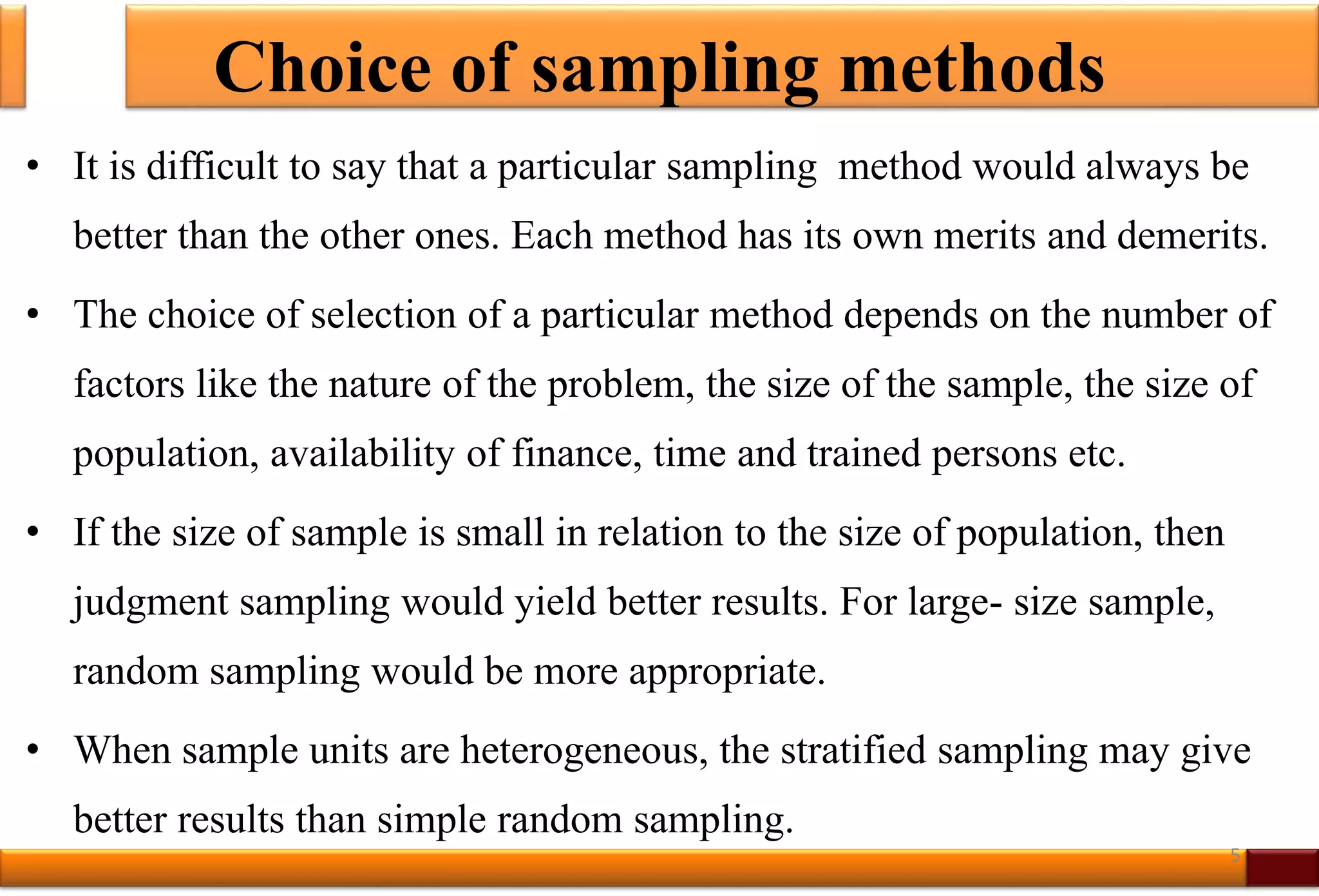 Sample and sampling | PPTX