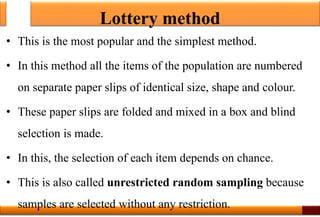 Sample and sampling | PPTX