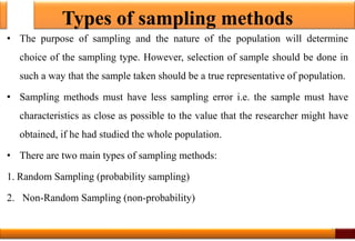 Sample and sampling | PPTX