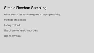 Sample and sampling methods | PPT