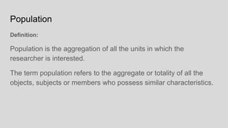 Sample and sampling methods | PPT