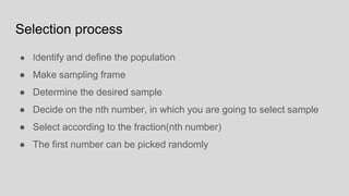 Sample and sampling methods | PPT