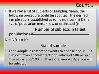 Sample and sampling techanique | PPTX