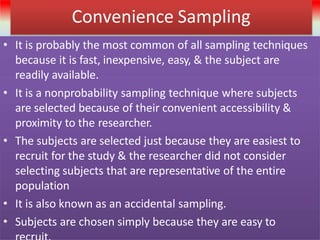 Sample and sampling techanique | PPTX