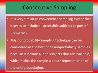 Sample and sampling techanique | PPTX