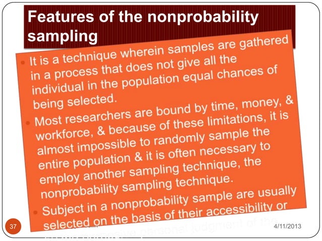 Sample and sampling techniques | PPTX | Biological Sciences | Science