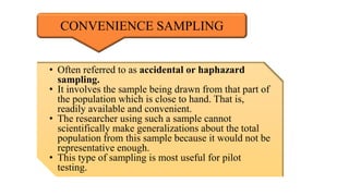 Sample and sampling techniques | PPT
