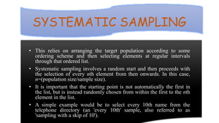 Sample and sampling techniques | PPT