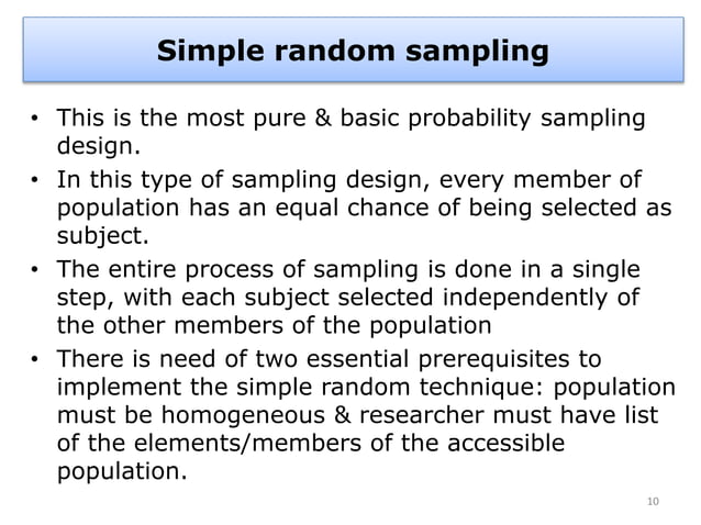 Sample and sampling techniques | PPT