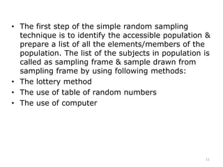 Sample and sampling techniques | PPT