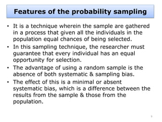 Sample and sampling techniques | PPTX