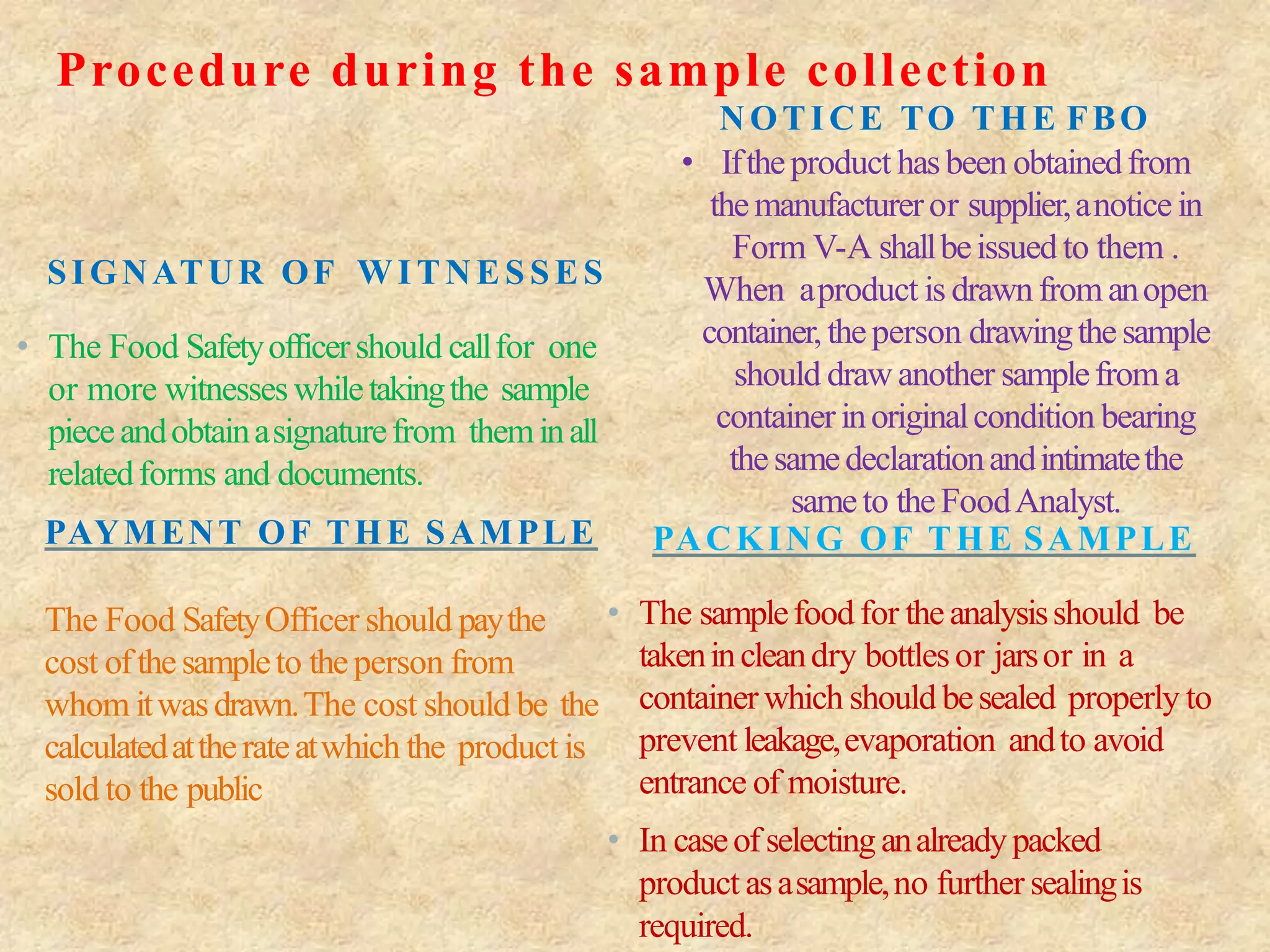 Sampling techniques of food | PPTX