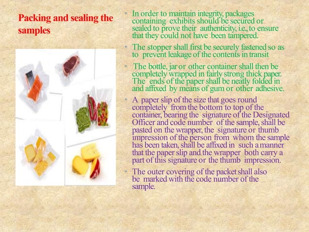 Sampling techniques of food | PPTX