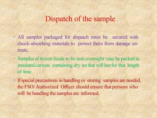 Sampling techniques of food | PPTX