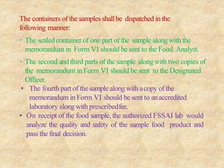 Sampling techniques of food | PPTX