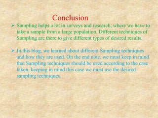 Sampling techniques of food | PPTX