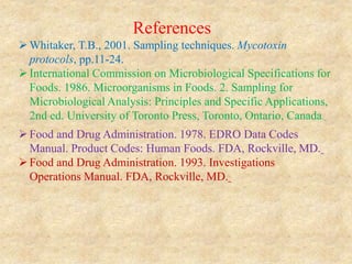 Sampling techniques of food | PPTX
